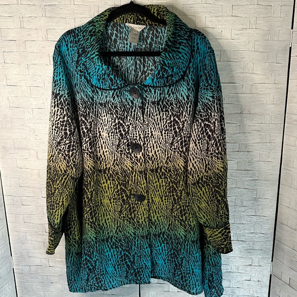 Multiples | Jackets & Coats | Multiples Lightweight Shacket Big Buttons ...